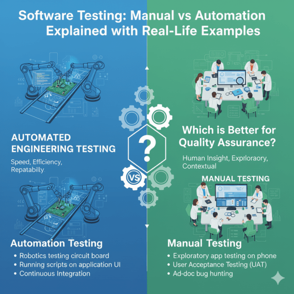 Software Testing: Manual vs Automation Explained with Real-Life Examples